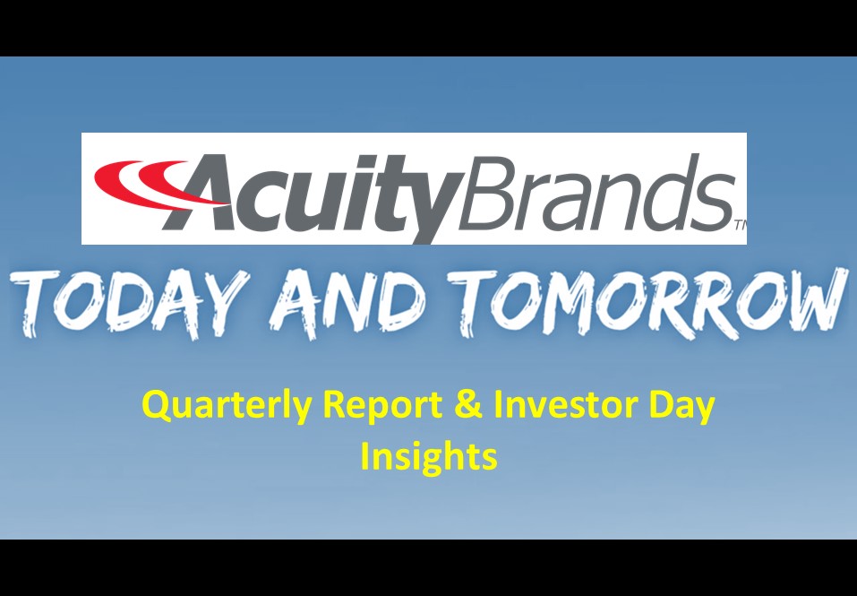 Acuity, Today and Tomorrow - Electrical Trends